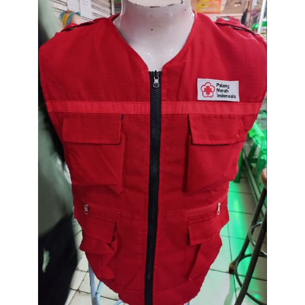 Jual rompi pmi merah ripstok#rompi pmr | Shopee Indonesia