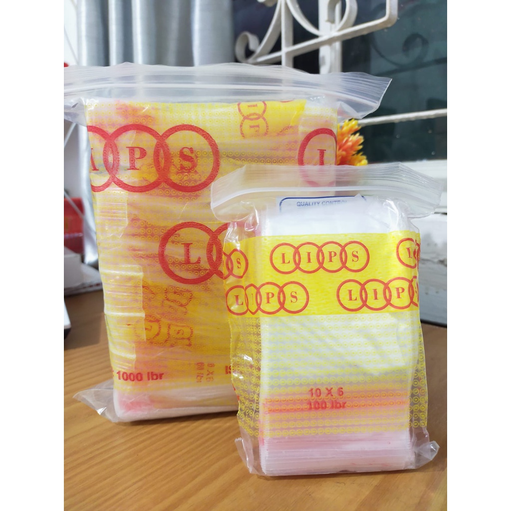 Jual Plastik Klip PE Merk LIPS 10 x 6 / 8 x 5 / 6 x 4 isi 1000 lbr ...