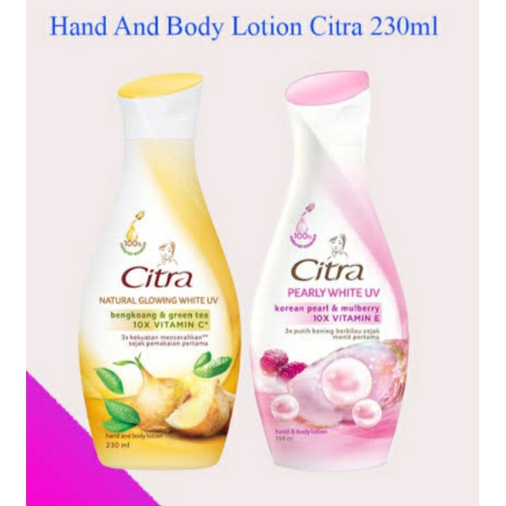 Jual citra hand & body lotion 110ml ] 210ml | Shopee Indonesia