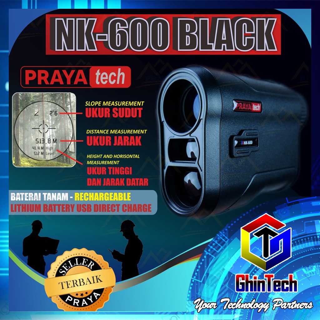 Jual Rangefinder Teleskop Laser Range Finder ukur jarak 500 m 600 m 600 meter golf berburu ...