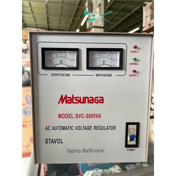 Jual Stavol Matsunaga 5000 watt SVC-5000VA Stabilizer | Shopee Indonesia
