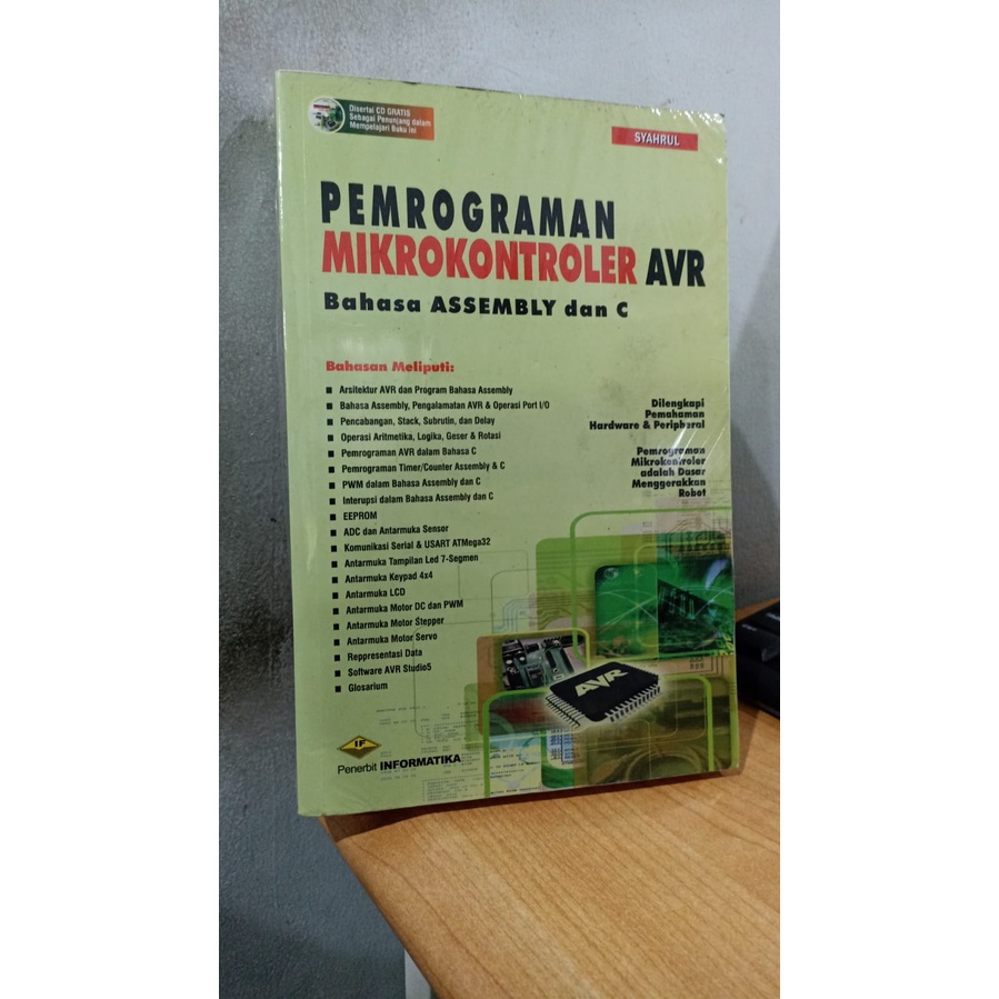 Jual PEMROGRAMAN MIKROKONTROLER AVR Bahasa ASSEMBLY dan C + CD SYAHRUL | Shopee Indonesia