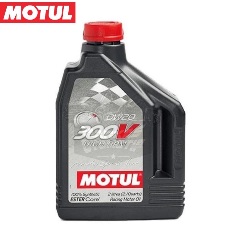 Jual MOTUL 300V HIGH RPM 0W20 2L/100% ORIGINAL/OLI MESIN MOBIL SPORT ...