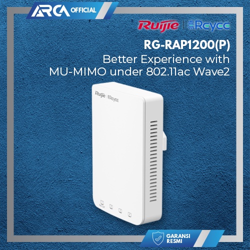 Jual Ruijie Reyee RG-RAP1200(P) Wi-Fi 5 1267Mbps Wall-mounted Access Point | Shopee Indonesia