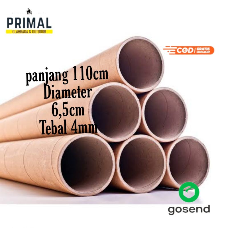 Jual kardus tabung Primal Selongsong/Bobin/Paper Core/Cones 6,5 x 110cm | Shopee Indonesia