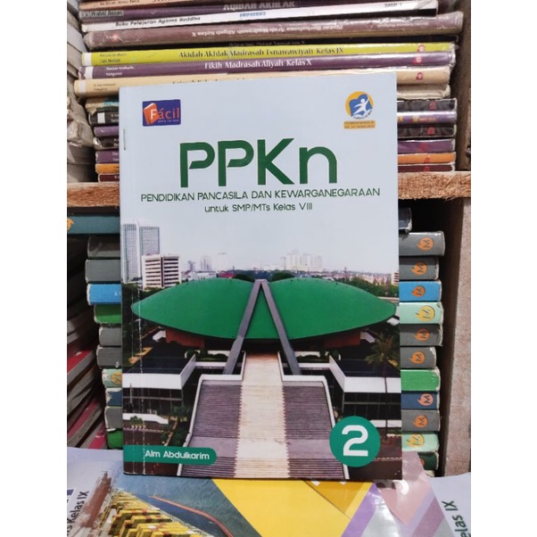 Jual buku ppkn/PPKN/Pendidikan pancasila dan kewarganegaraan kelas 8/VIII/2 smp mts facil revisi ...