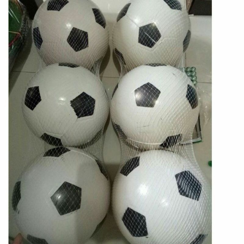 Jual 6PCS BOLA PLASTIK MURAH / BOLA MOTIF HITAM PUTIH / BOLA SEPAK ANAK ...