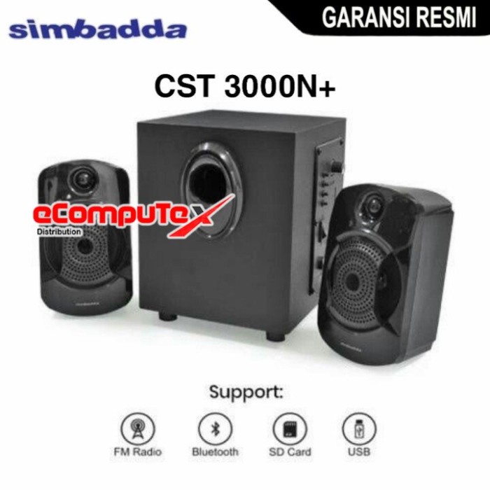 Jual SPEAKER SIMBADDA CST 3000N+ / 3000 N+ BLUETOOTH USB AUX FM RADIO ...