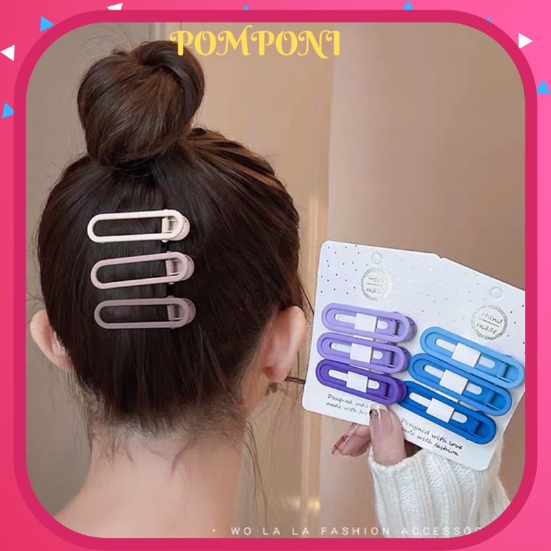 Jual POMPONI JEPITAN PONI KOREA 3SET HAIR PIN CUTE OMBRE JR89 | Shopee ...