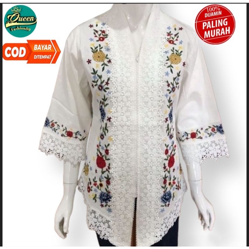 Jual Kebaya bordir timbul 3037,3035,3076 kebaya modern jumbo/Kebaya ...
