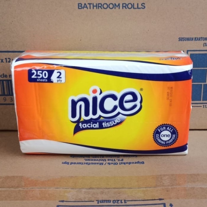 Jual Tissue NICE 250 Sheet Tisu Wajah Soft Pack Tisu Facial Lembut ...