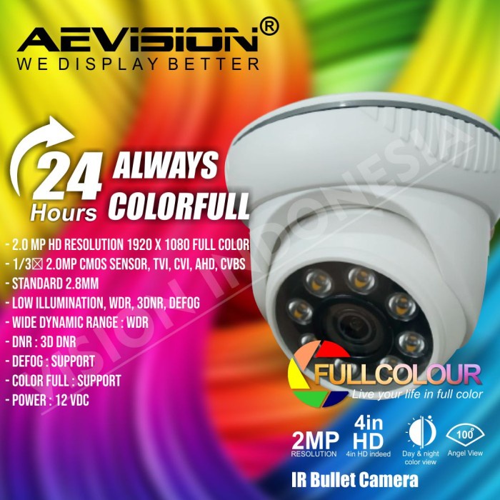 Jual CAMERA INDOOR HD FULL COLOR COLORVU 1080P Support 5in1 | Shopee ...