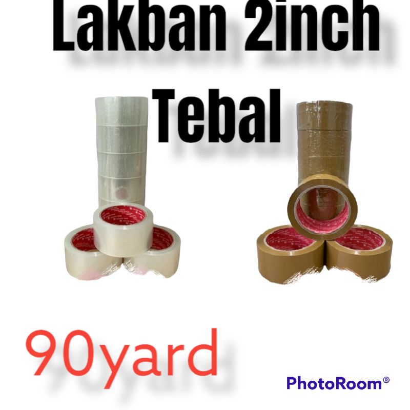 Jual Lakban 2inch/Slasiban 48mm X 90yard Tebal Harga per Rol | Shopee ...
