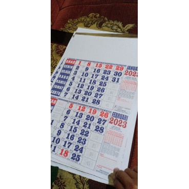 Jual kalender dinding sablon 1 warna | Shopee Indonesia