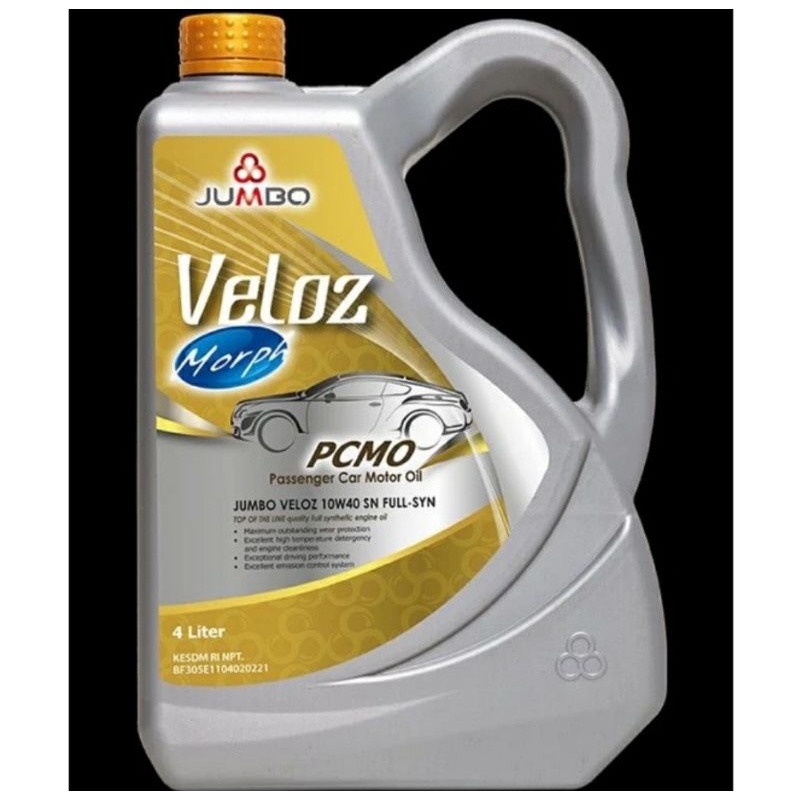 Jual Oli Jumbo Veloz 10w40 SN Full-Synthetic | Shopee Indonesia