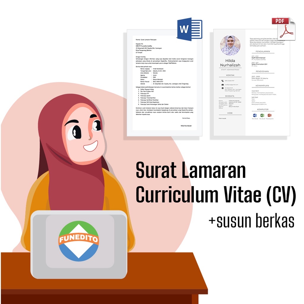 Jual Jasa Desain CV dan Surat Lamaran Paket Murah | Shopee Indonesia