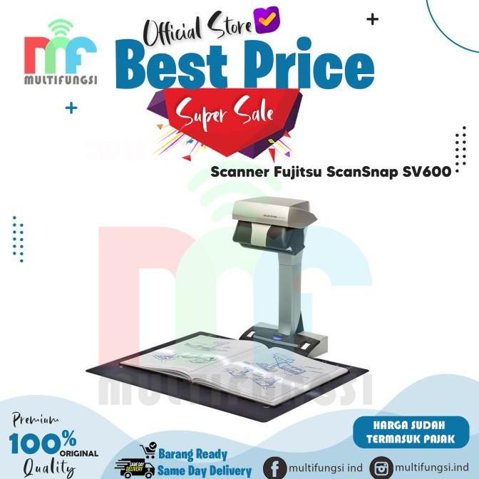 Jual Scanner Fujitsu ScanSnap SV600 Garansi Resmi - Silver Colour ...