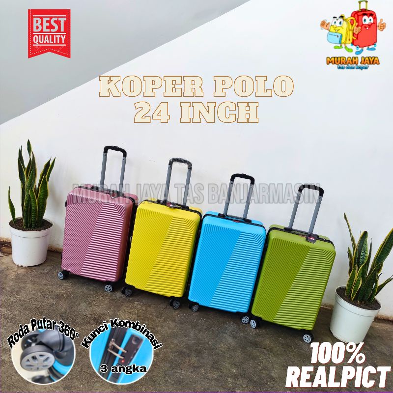 Jual KOPER POLO 24 INCH KOPER FIBER KOPER RODA PUTAR RODA 4 KOPER MURAH ...