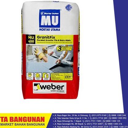Jual MU 400 PEREKAT GRANITE TILE & BATU ALAM 25KG | Shopee Indonesia