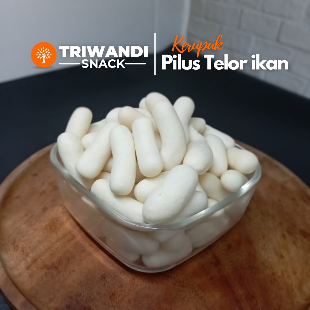 Jual Pilus telor ikan Asin 100 - 250gr TRIWANDI SNACK oleh oleh bandung ...