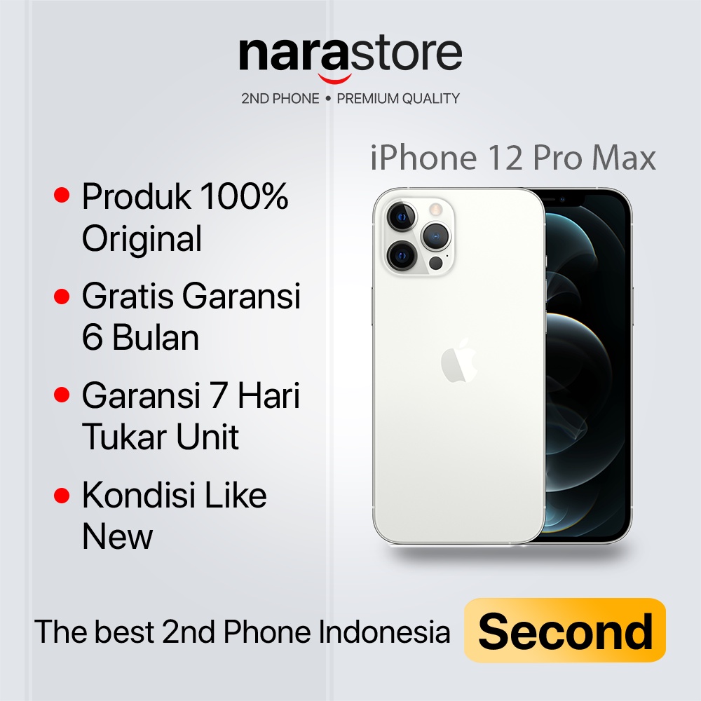 Jual Apple iPhone 12 PRO MAX Original 128gb 256gb Second Bekas seken ...