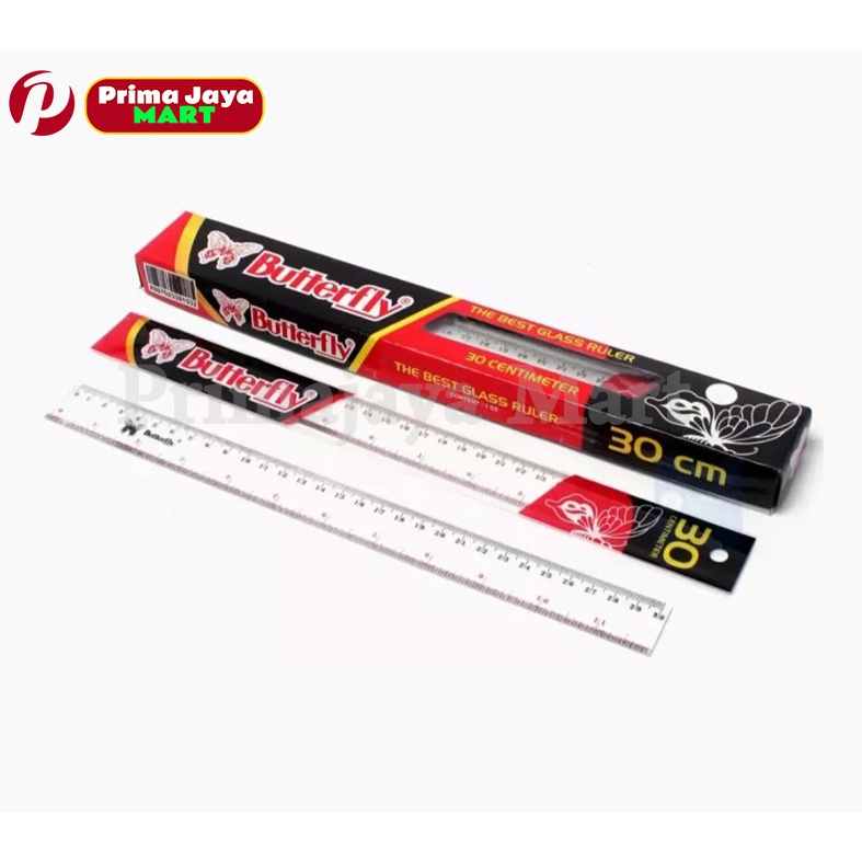 Jual Penggaris Butterfly Ukuran 30cm ( Pack ) | Shopee Indonesia