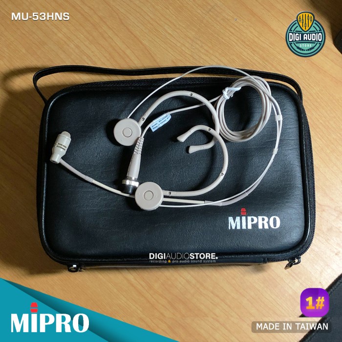 Jual Microphone Headset Mic Wireless Mipro Mu-53Hn 4 Pin Mini Jack Xlr Ta4F #Original | Shopee ...