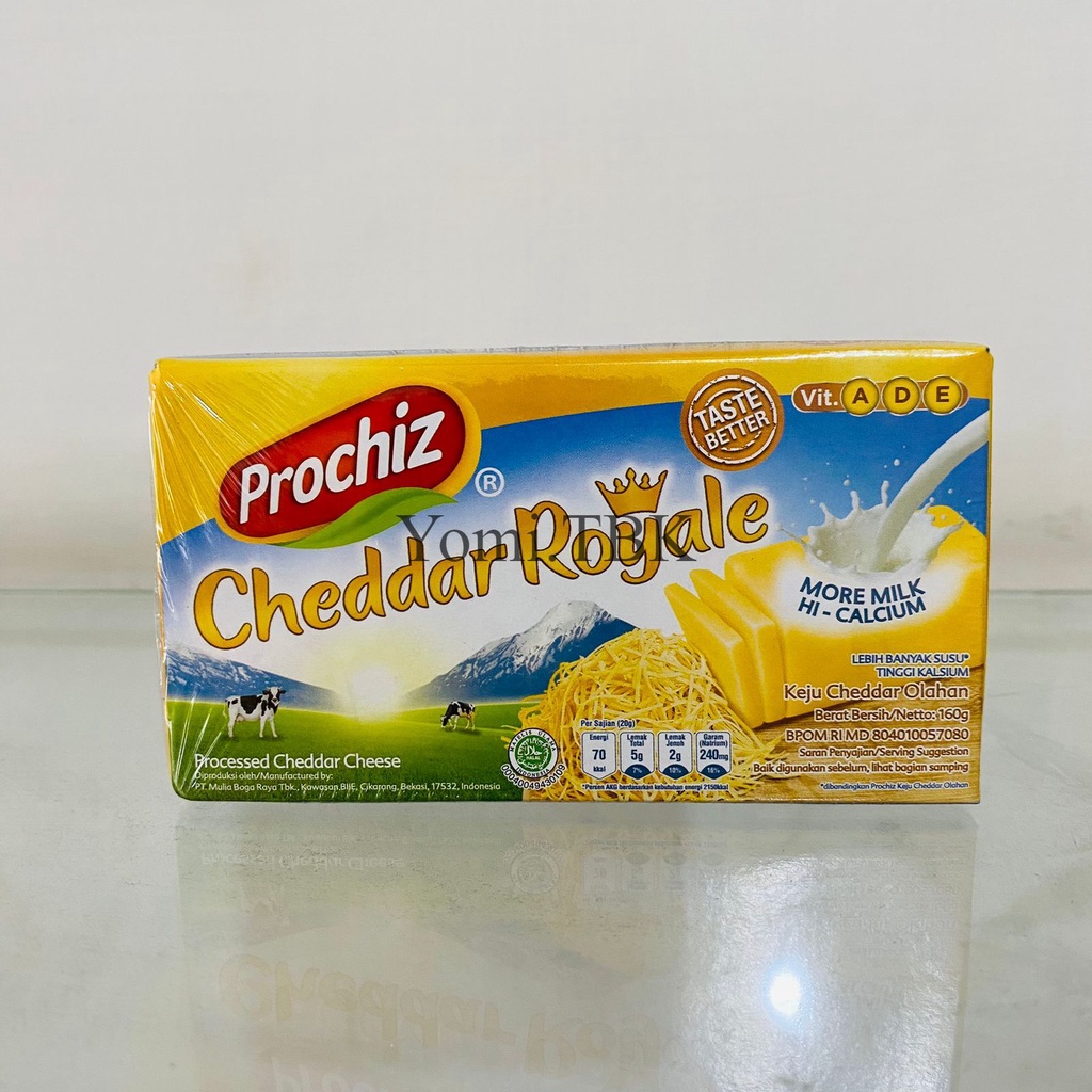 Jual PROCHIZ Cheddar Royale/Keju Cheddar Balok/Keju Balok Prochis ...
