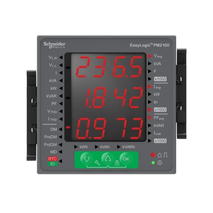 Jual Schneider Electric EasyLogic Power Meter LCD PM2120 METSEPM2120 ...