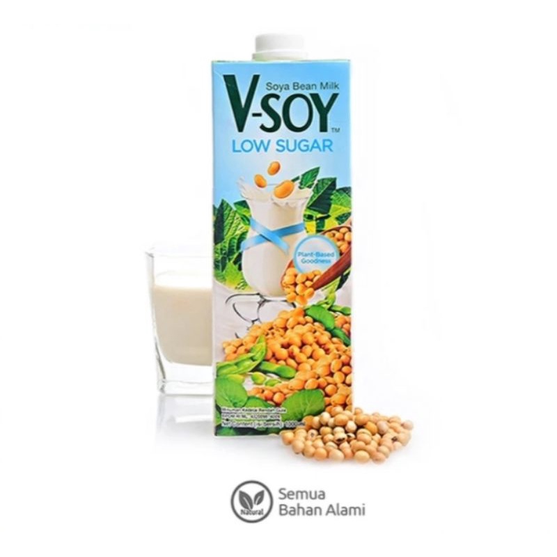 Jual V-Soy Soya Bean Milk Low Sugar 1L | Shopee Indonesia