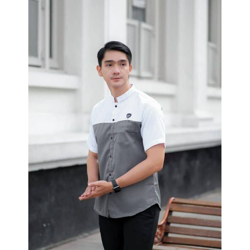 Jual ERIC KOKO Kemeja koko pria Lengan Panjang Bahan Katun Popline ...