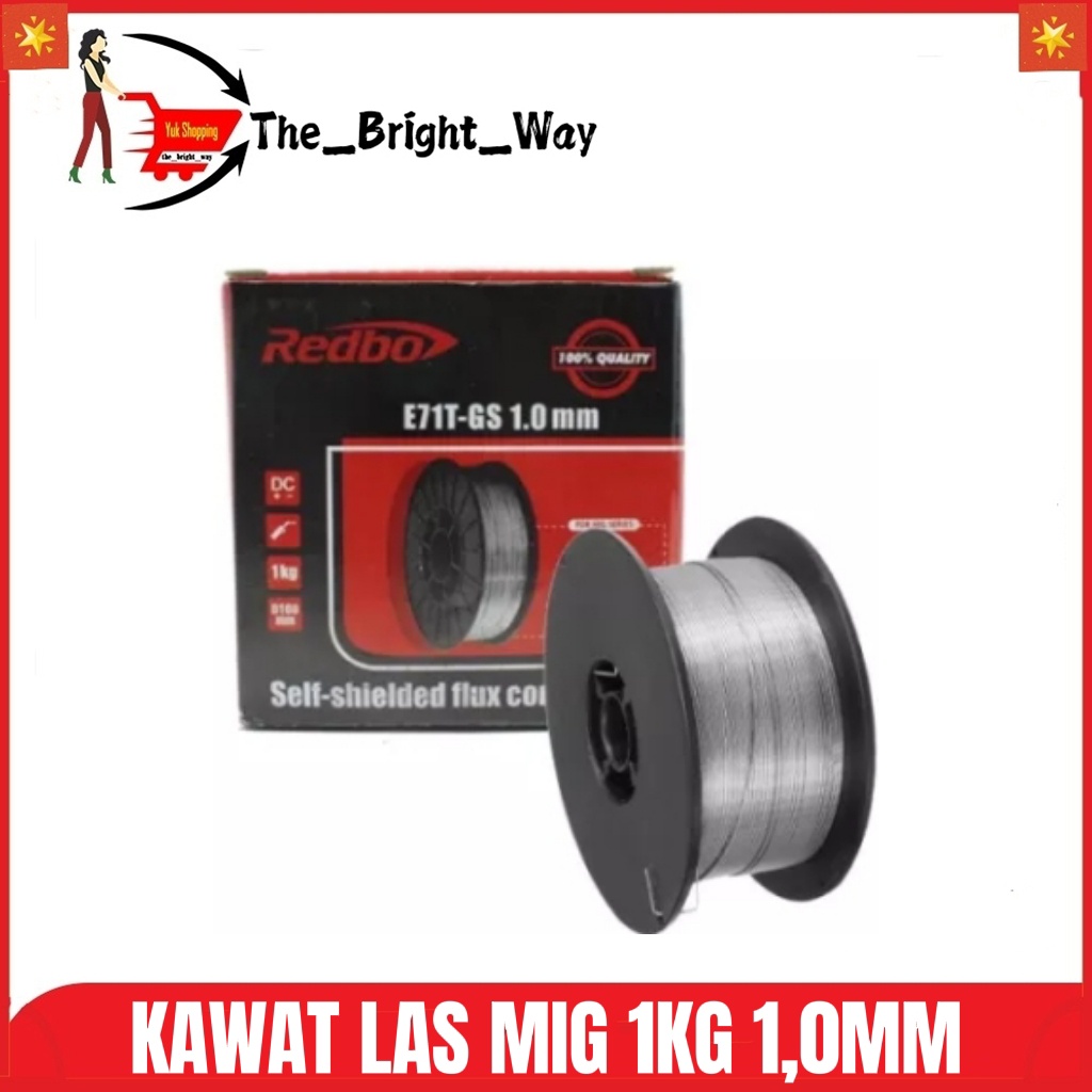 Jual Kawat Las REDBO MIG MIGI 120 130 1mm 1 Kg Wire Tanpa Gas CO2 | Shopee Indonesia