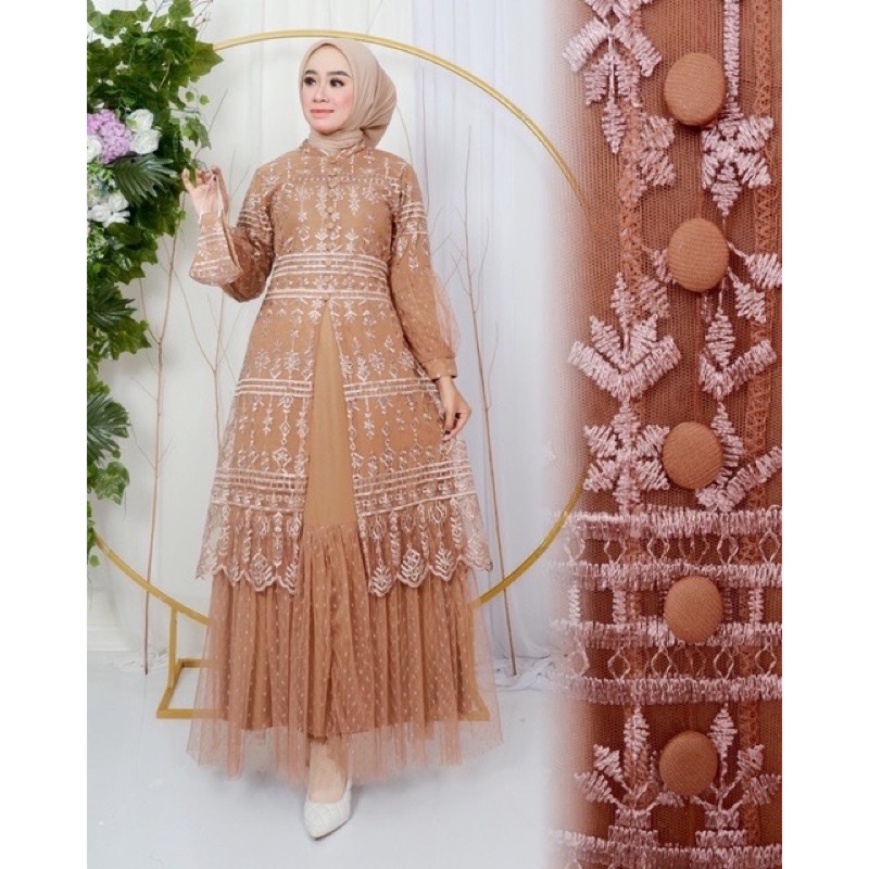 Jual NEW ARRIVAL GAMIS NAUMA DRESS | DRESS PESTA MEWAH | GAMIS TUTU ...
