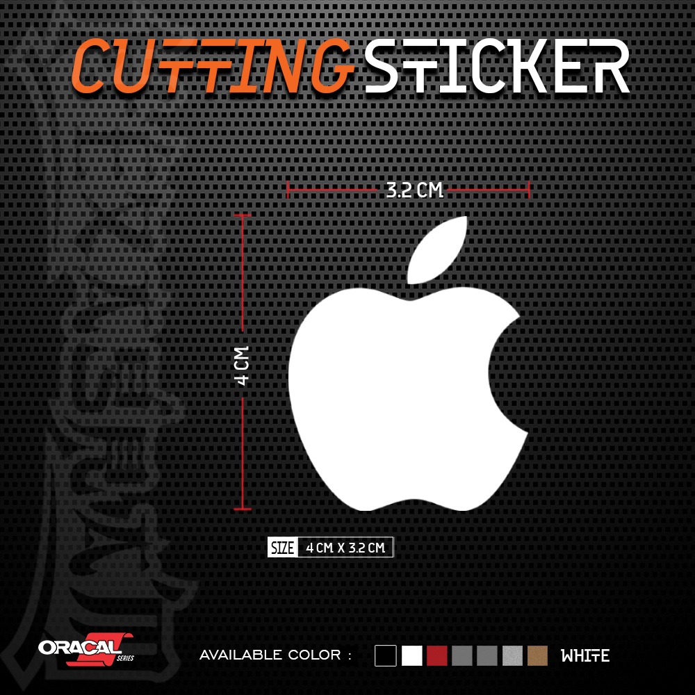 Jual Cutting Sticker Apple Macbook | Stiker Cutting Apple Iphone ...