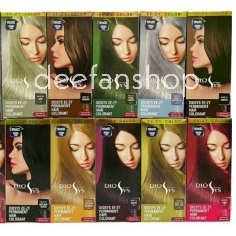 Jual DIOSYS Hair Colorant Permanent EE - ZY 100mL | Shopee Indonesia