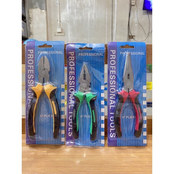 Jual Tang Professional 6 inch Kombinasi - Lancip - Potong | Shopee ...