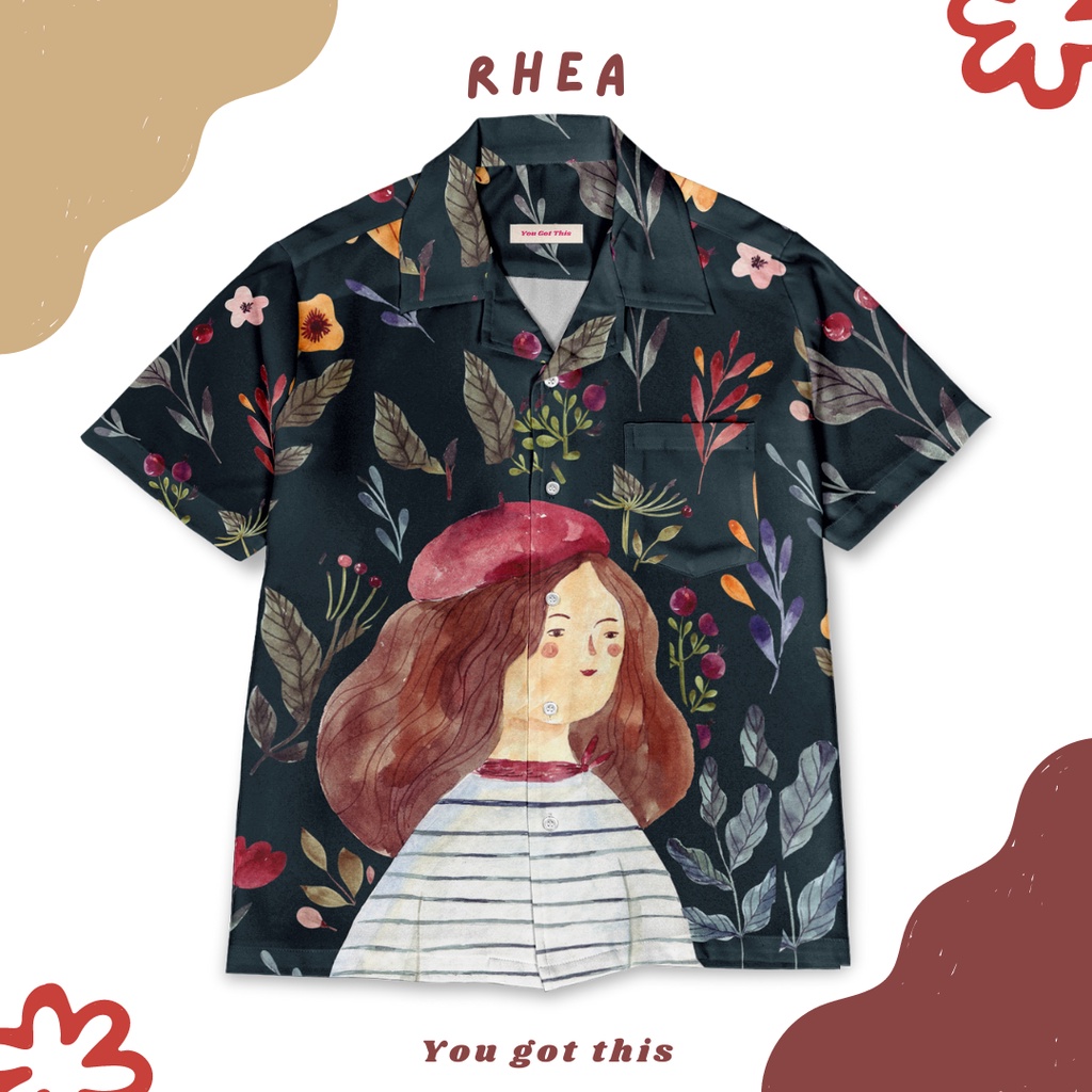 Jual YGT OFFICIAL - Kemeja Fullprint Oversized Pattern Abstract - RHEA ...