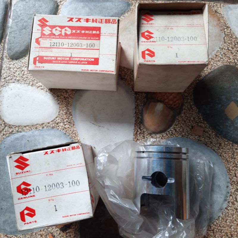 Jual piston seher only suzuki A100 oversize 100 asli suzuki SGP japan | Shopee Indonesia
