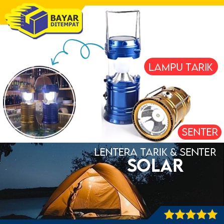 Jual Lampu Lentera Senter Tenaga Surya Tarik Solar Rechargeable ...
