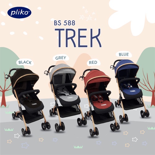 Jual Stroller Pliko Trek 588AL Gold Frame Cabin Size | Shopee Indonesia
