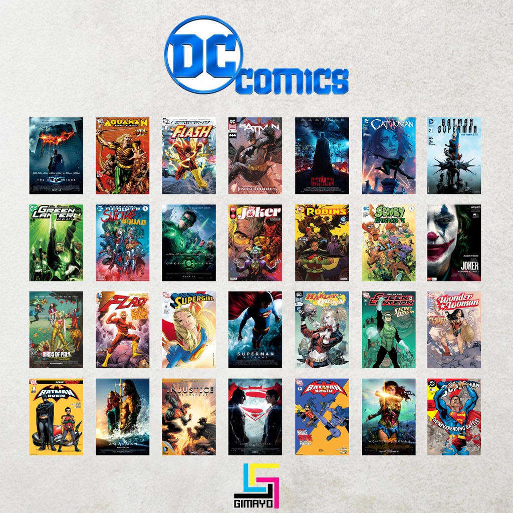 Jual Poster DC Comics Cover Film dan Komik Dekorasi Aesthetic Dinding ...