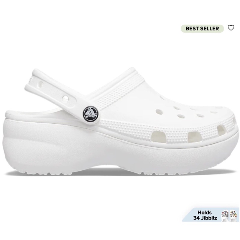 Jual Crocs Classic Platform Clog White ORIGINAL 100% | Shopee Indonesia