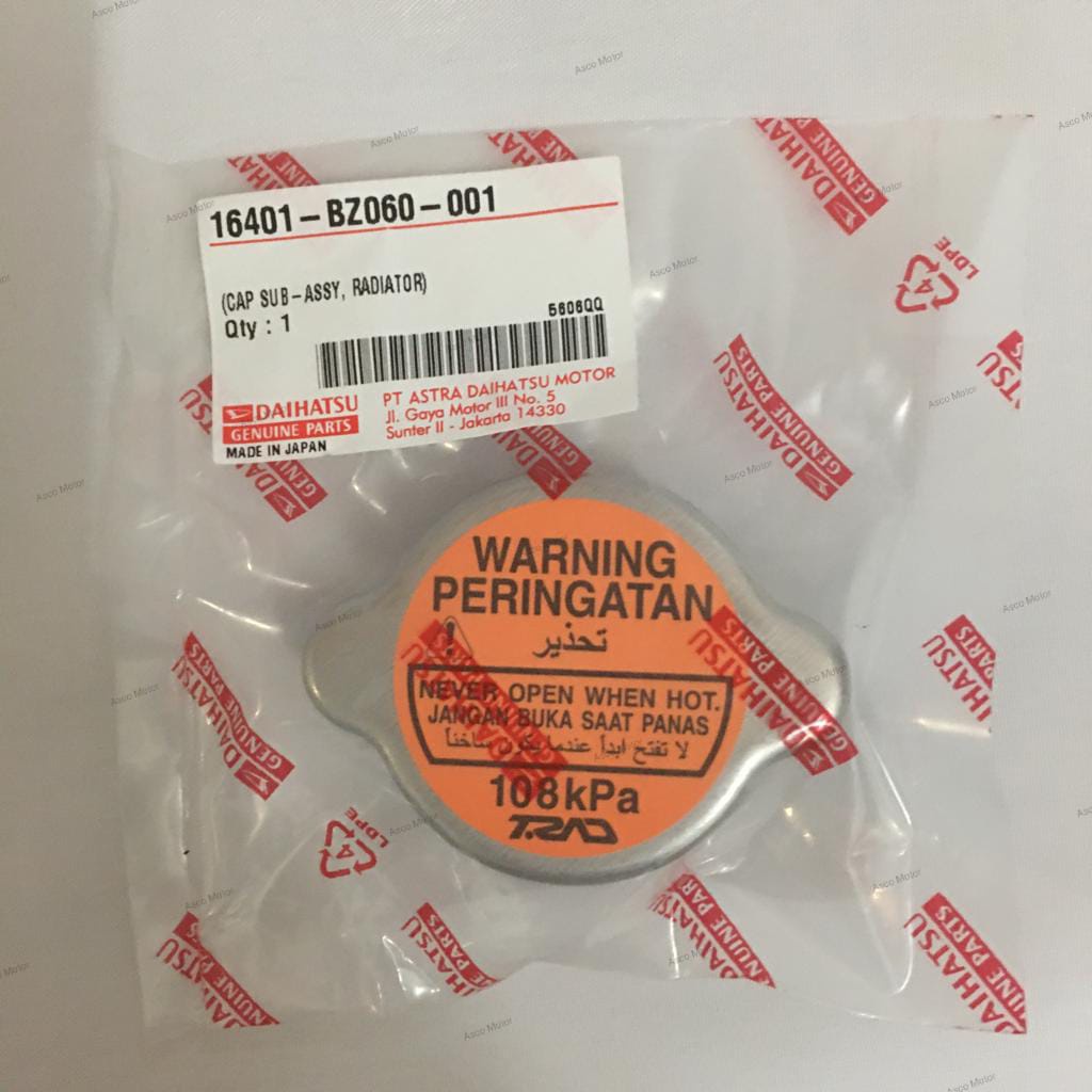 Jual Tutup radiator original Ayla, Agya, Sigra, Calya, Sirion 2018 ...