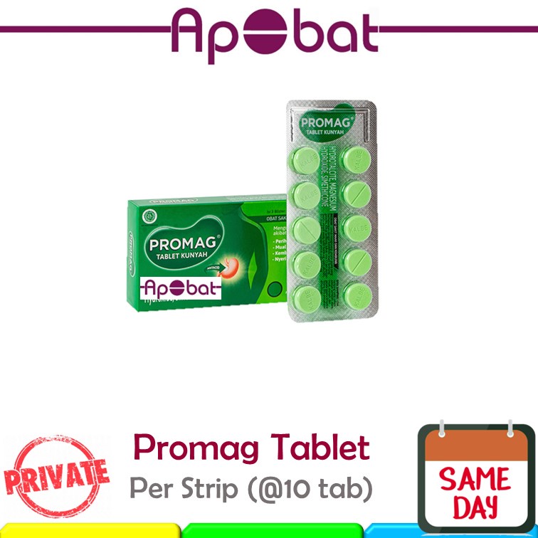 Jual - ApObat - Promag STRIP / DUS Tablet Obat Maag DOS Kembung Promak ...