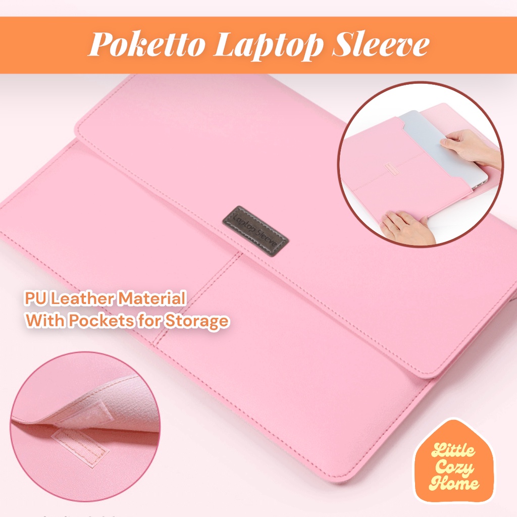 Jual Poketto Laptop Sleeve 13 14 15 16 Inch / Tas Laptop Sarung Pouch ...