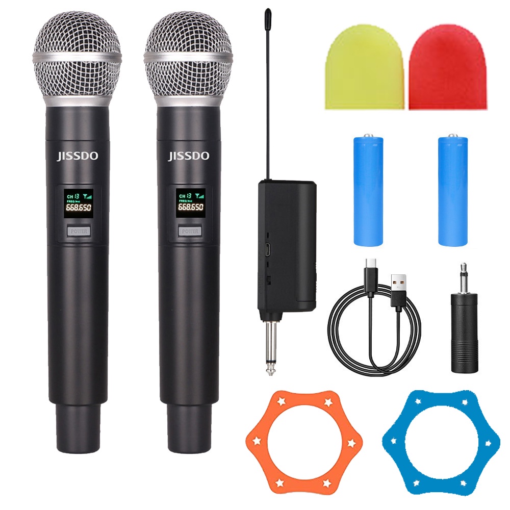Jual Mikrofon Wireless Jissdo Isi Ulang Microphone Genggam Penyebaran ...