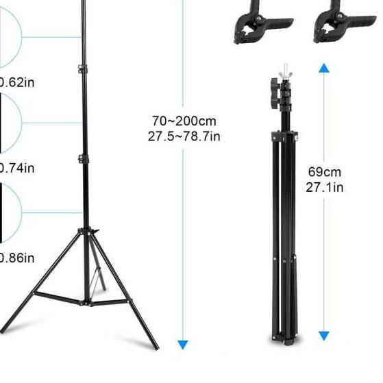 Jual Stand Background Green Screen / Backdrop Stand 2m Foto Studio ...