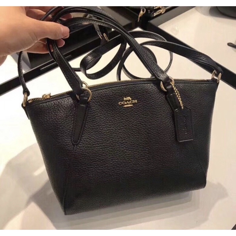 Jual Coach Small Kelsey Satchel In Pebble Black Leather ( 57563 ...