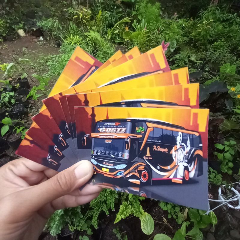 Jual 5 pcs Sticker Bus Stiker Bis PO Haryanto Gosti | Shopee Indonesia