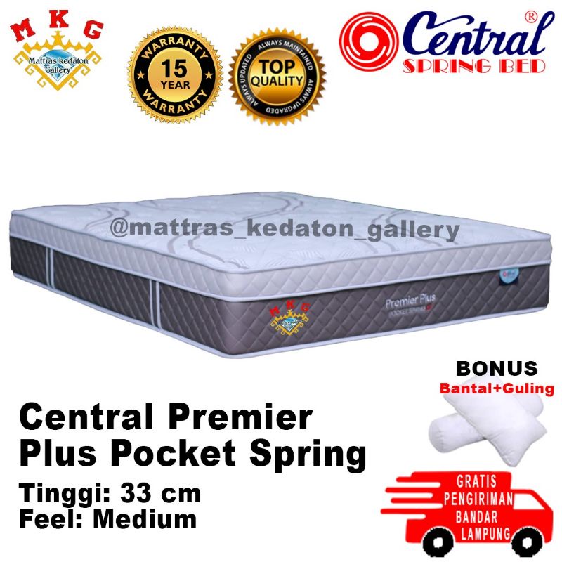 Jual Central Springbed Premier Plus Pocket - Hanya Kasur Spring bed ...